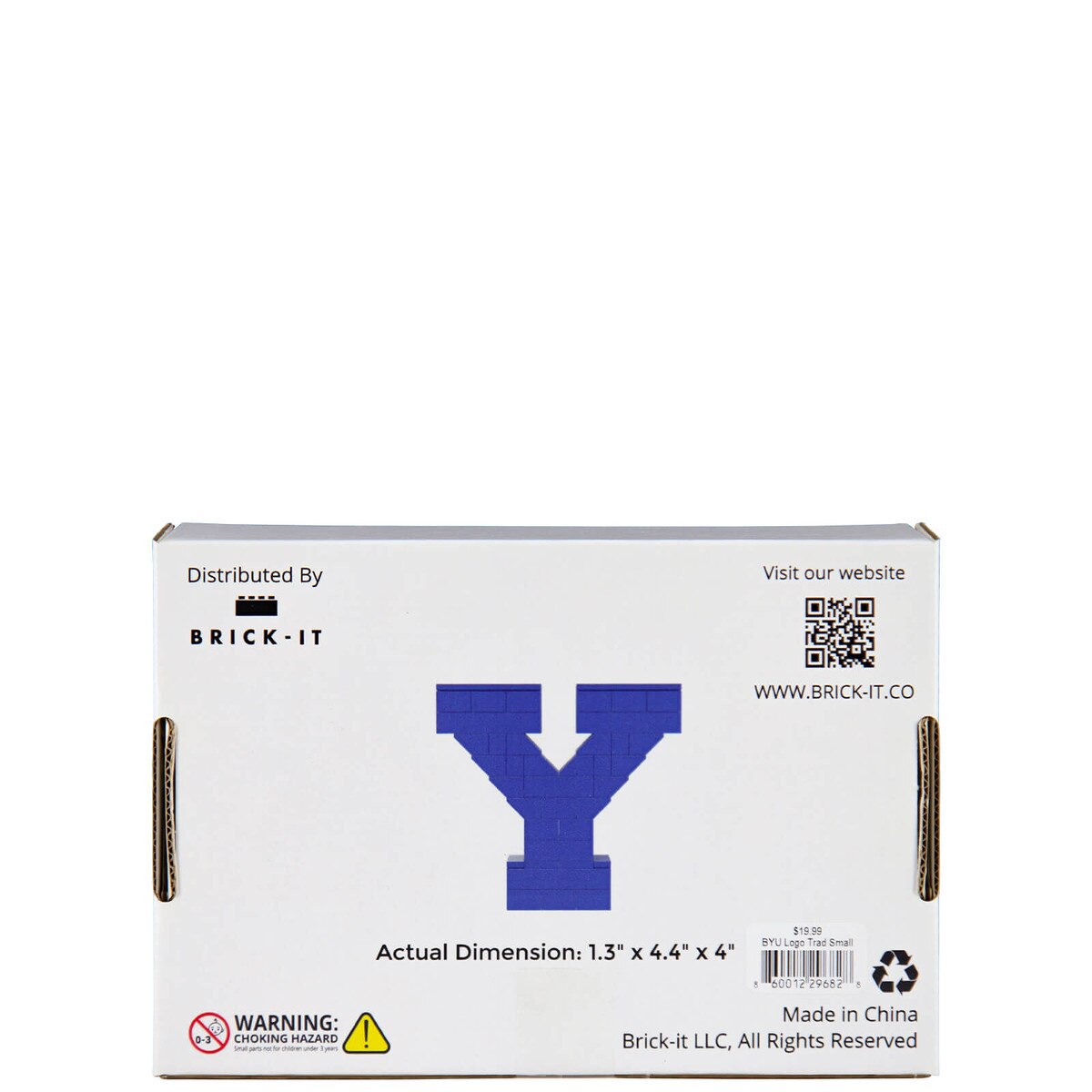 Mini Brick BYU Traditional Block Y Small - Brick-It