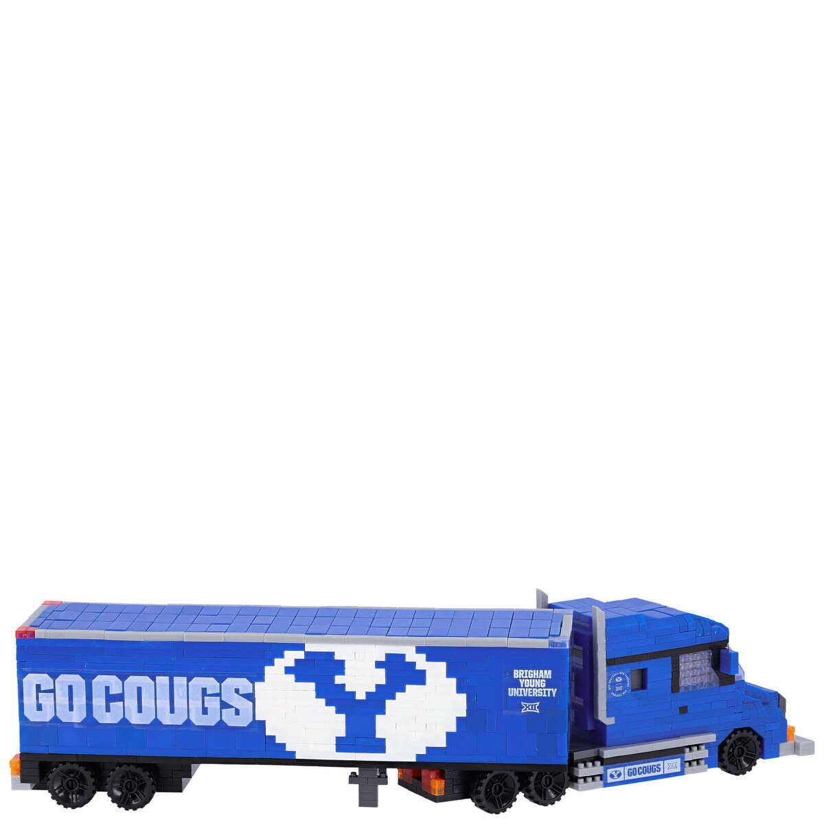 Mini-Brick Oval Y BYU Football Truck - BRXLZ