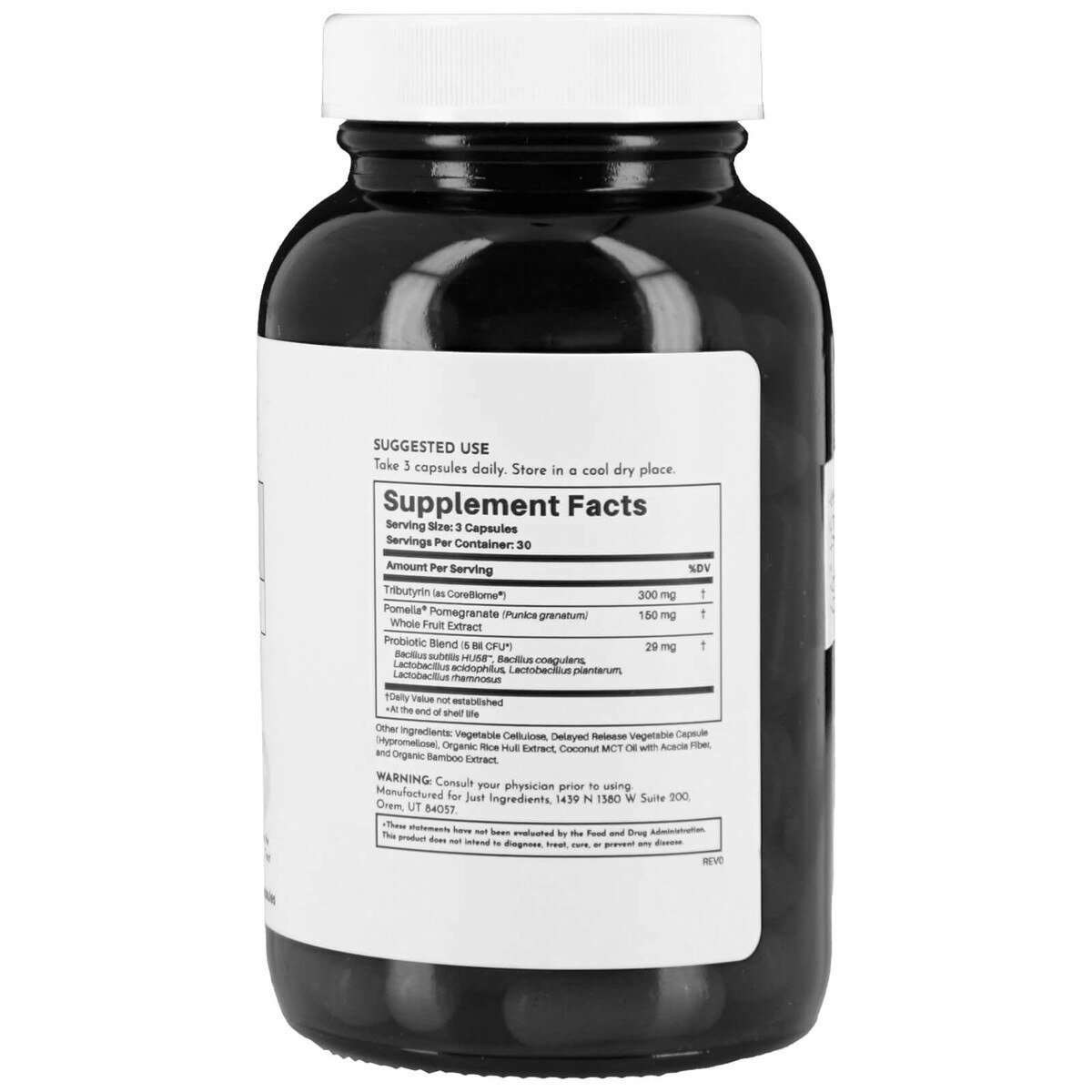Probiotic Complex Supplement 90 Capsules - Just Ingredients