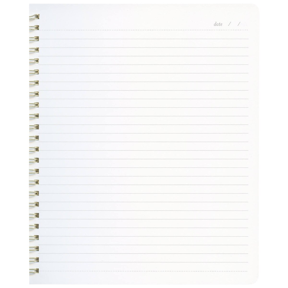 Grey Stripe Spiral Notebook