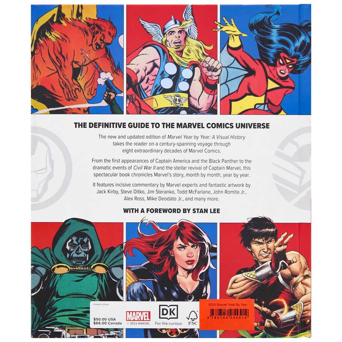 Marvel Year By Year: A Visual History New Edition by DK Books