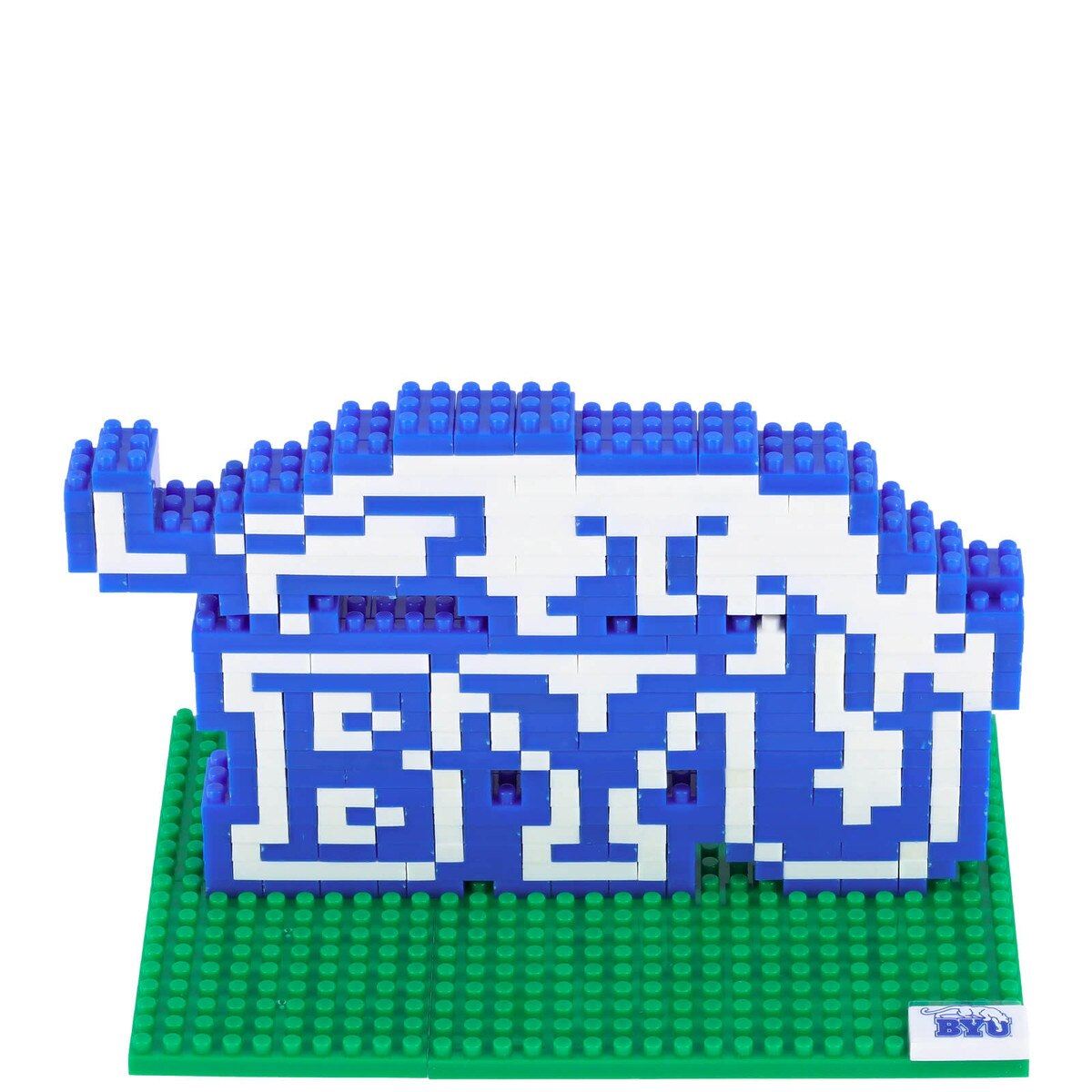 Mini-Brick Retro Cougar Over BYU Logo - BRXLZ
