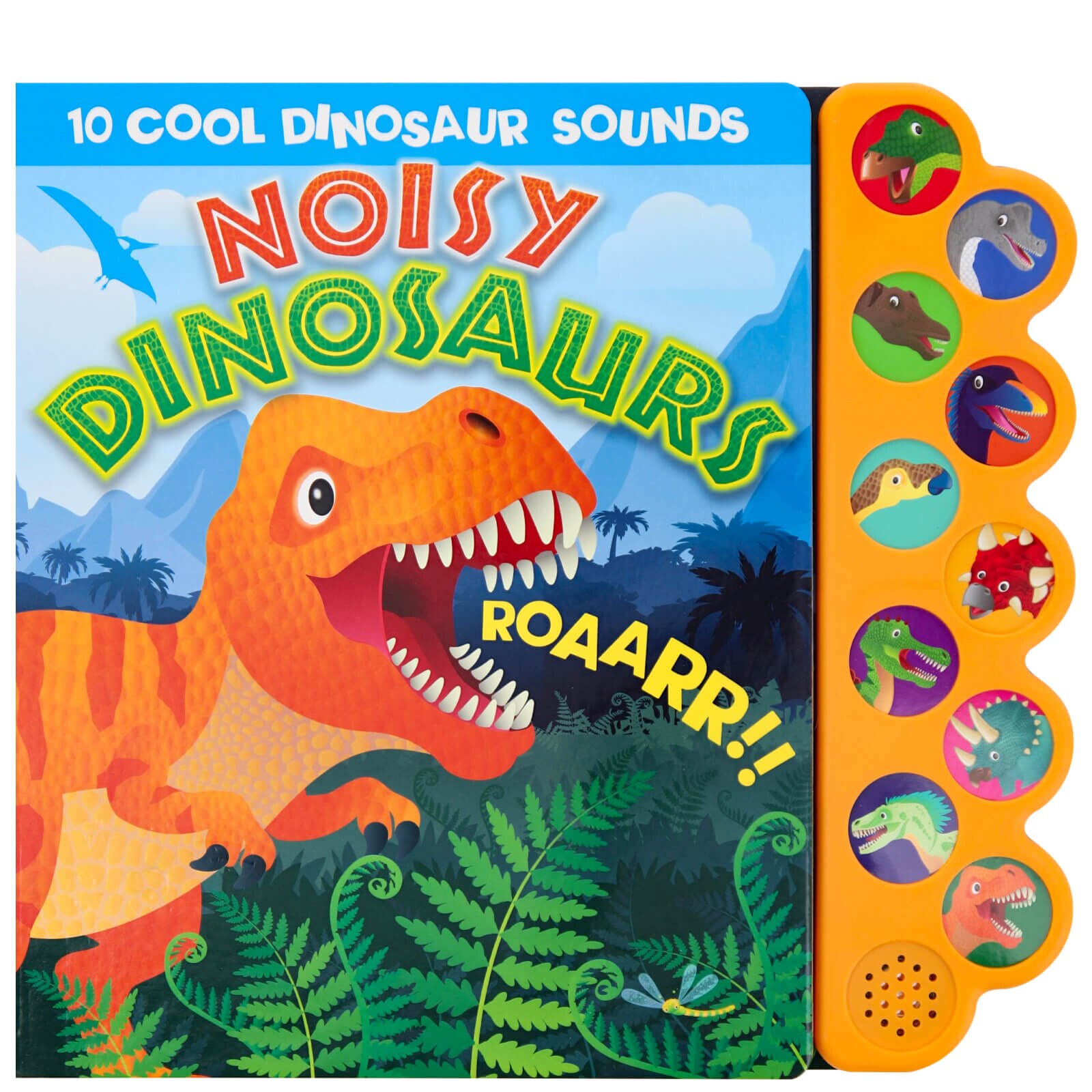 Noisy Dinosaurs Sound Board Book 10 Sound Buttons by Page Publications