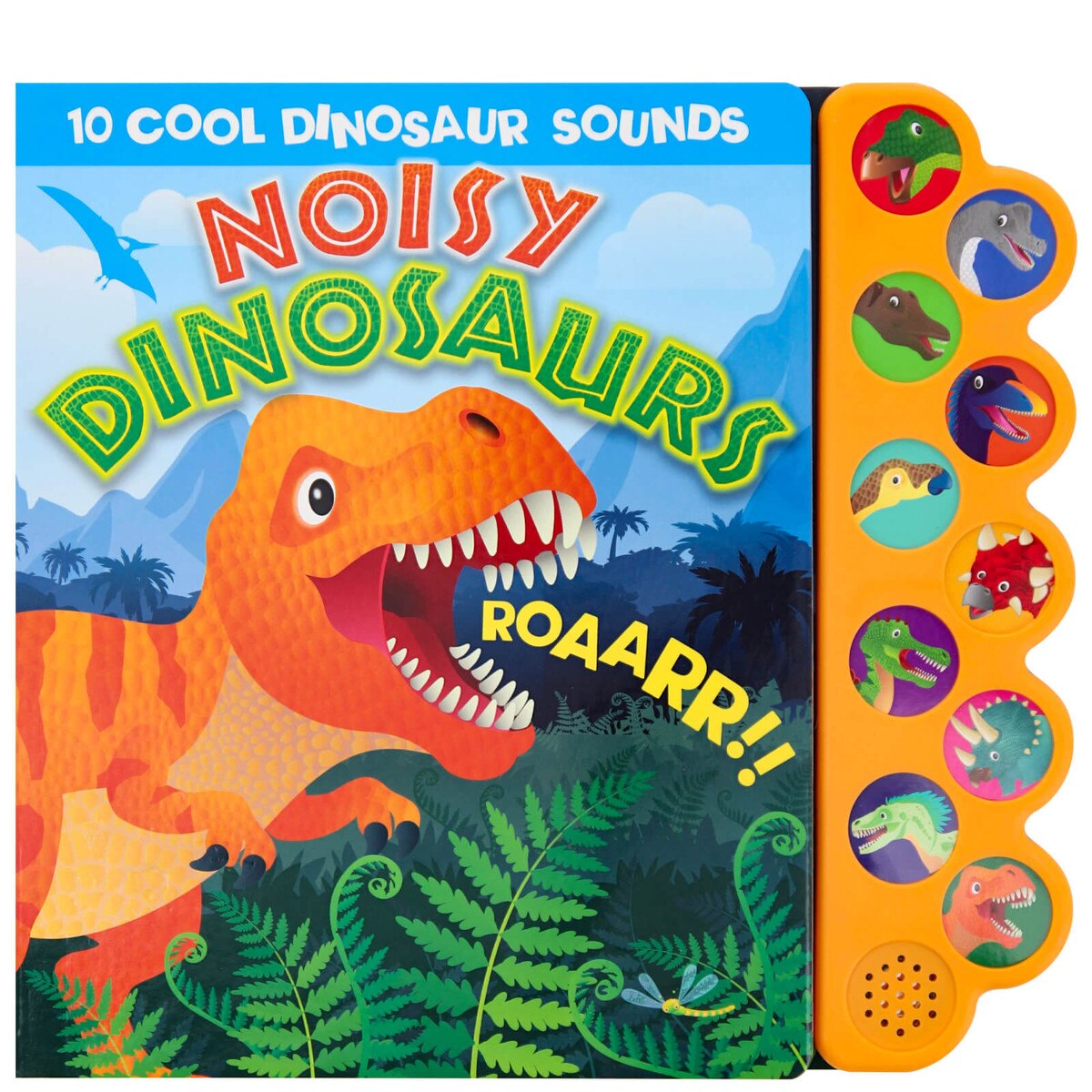 Noisy Dinosaurs Sound Board Book 10 Sound Buttons by Page Publications