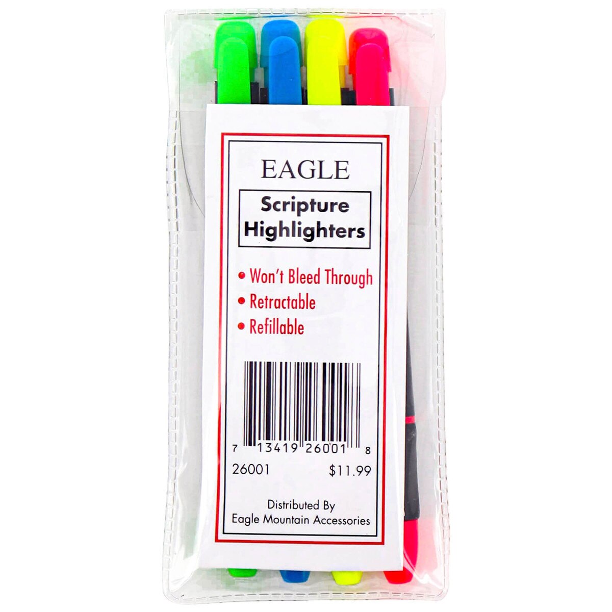 Color Scripture Highlighters - 4 Count