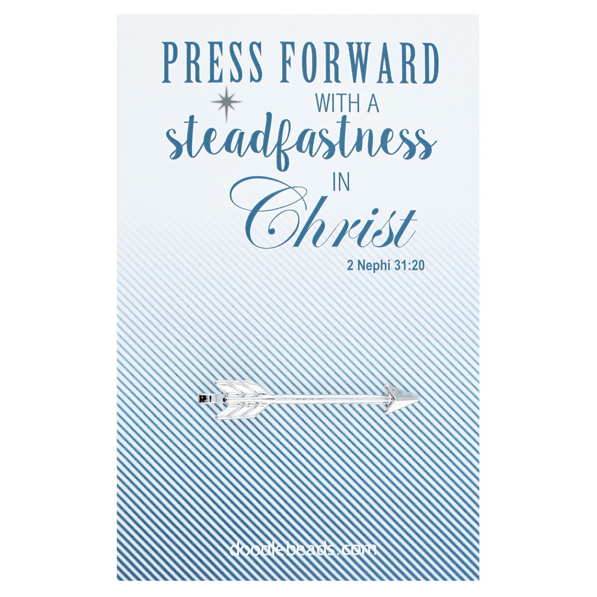 Press Forward In Christ Tie Bar
