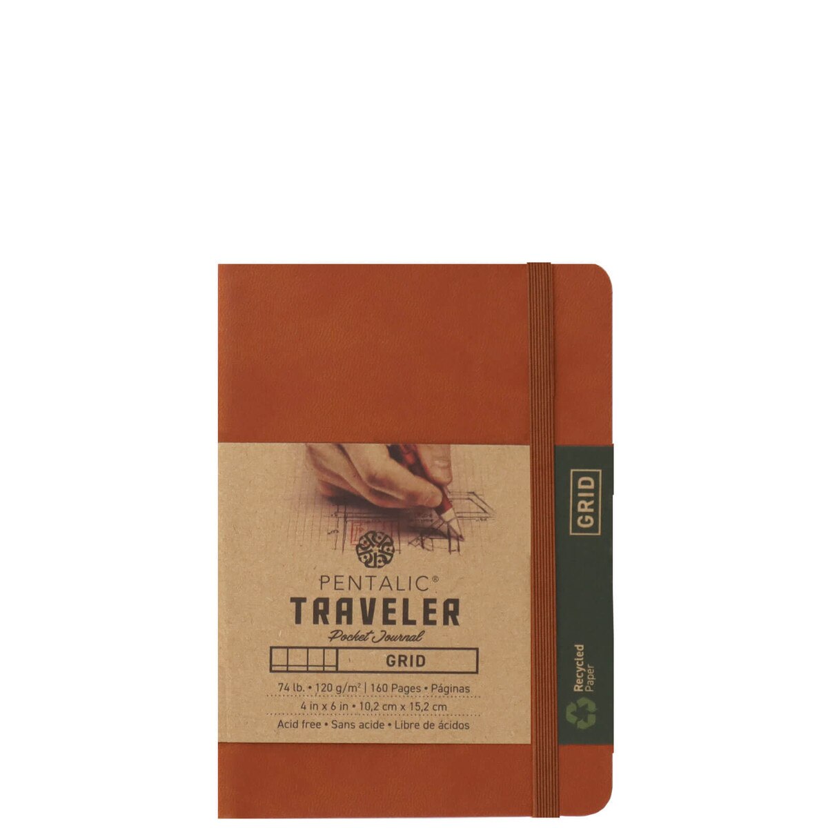 Traveler Grid Pocket Journal - 4” x 6“